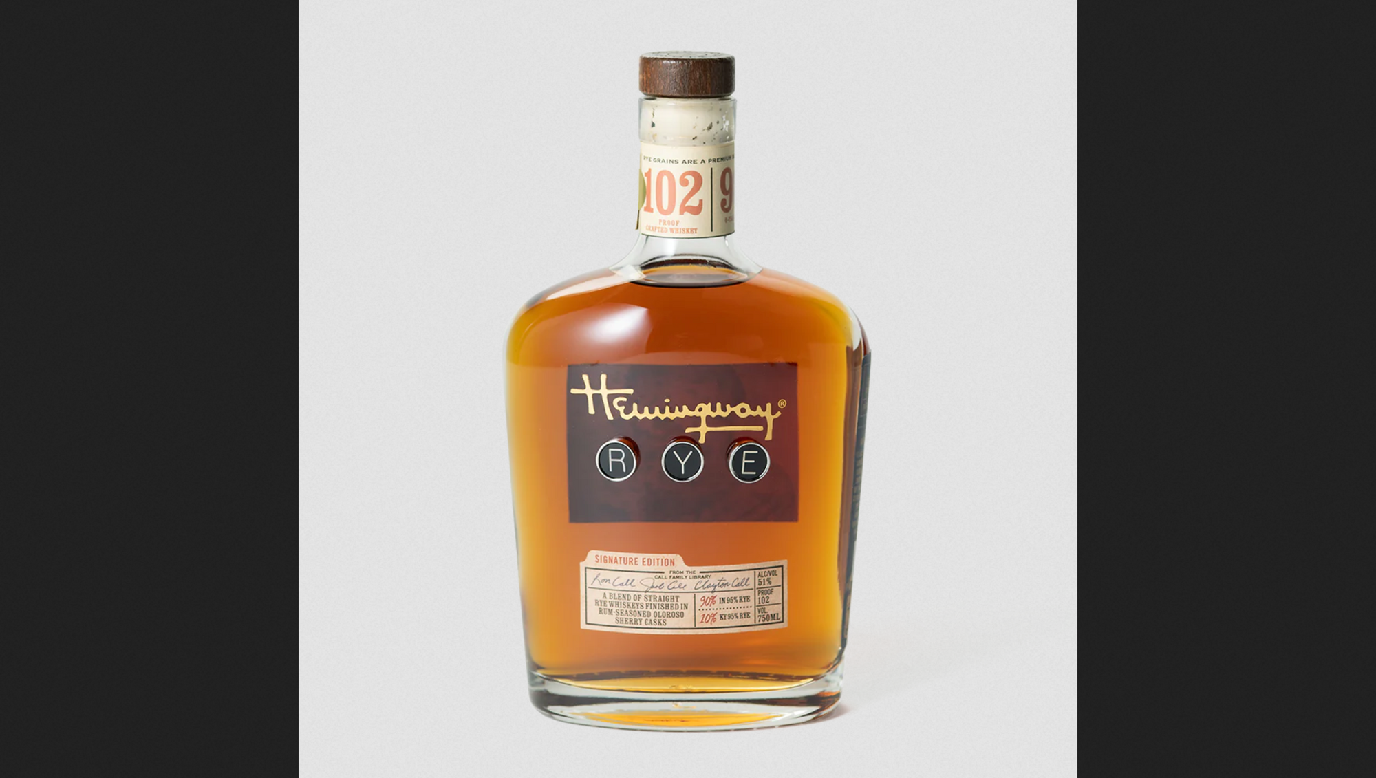 Hemingway Signature Edition Rye Whiskey | Hemingway Signature Edition ...