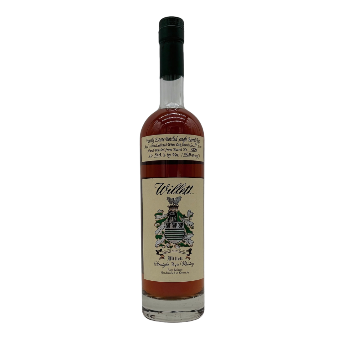 Willett Family Estate Bottled Single Barrel Rye 9-Year Barrel No. 2306 ...