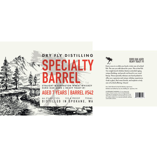 Dry Fly Specialty Barrel 7 Year Old Straight Washington Wheat Whiskey ...