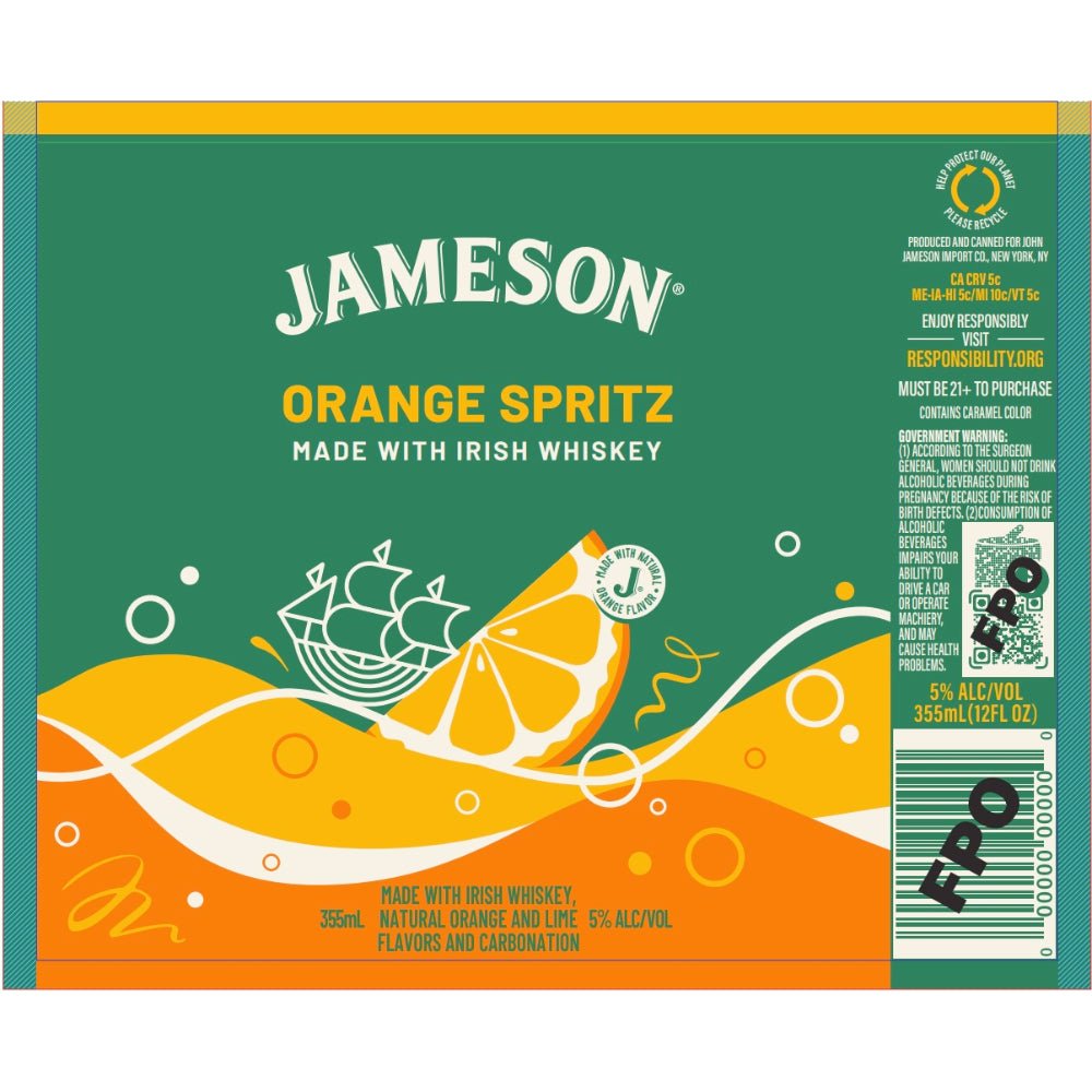 Buy Jameson Orange Spritz Canned Cocktail® Online | Bourbon Hunt USA