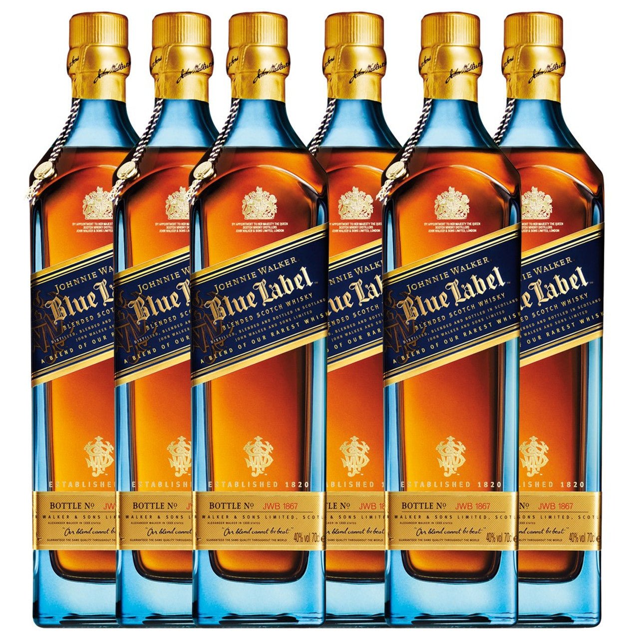Johnnie Walker Blue Label Blended Scotch Whisky 50ml 6pk – Bourbon Hunt USA