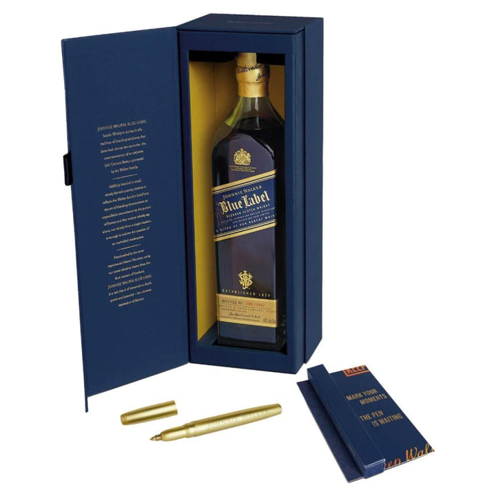 Johnnie Walker Blue Label With Gold Pen Gift Set – Bourbon Hunt USA