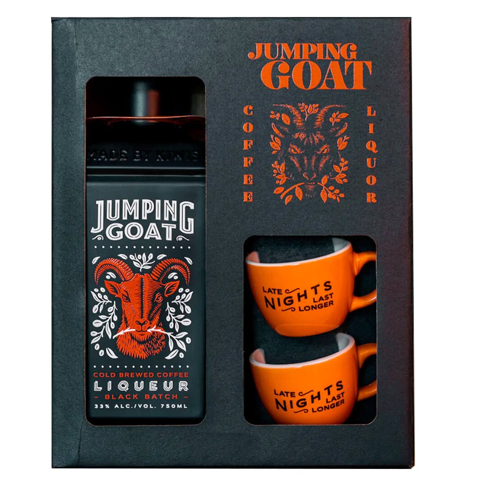 Jumping Goat Cold Brewed Coffee Liqueur Black Batch Gift Set – Bourbon ...