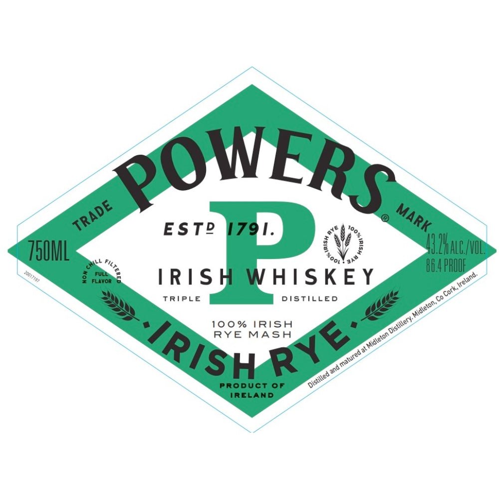 Buy Powers Irish Rye Whiskey 1L® Online | Bourbon Hunt USA