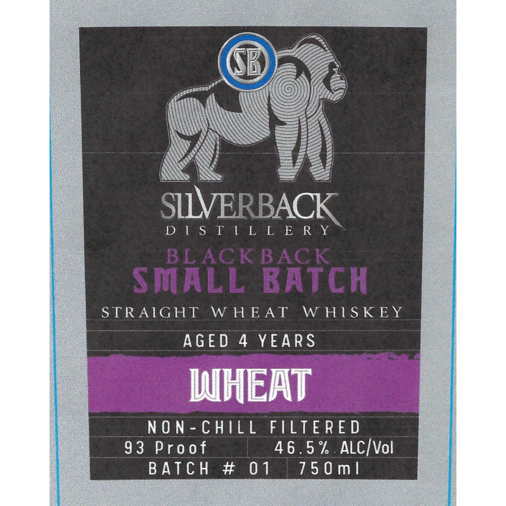Silverback Blackback Small Batch Straight Wheat Whiskey – Bourbon Hunt USA