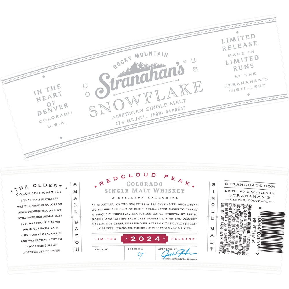 Stranahan's Snowflake 2024 Release – Bourbon Hunt USA
