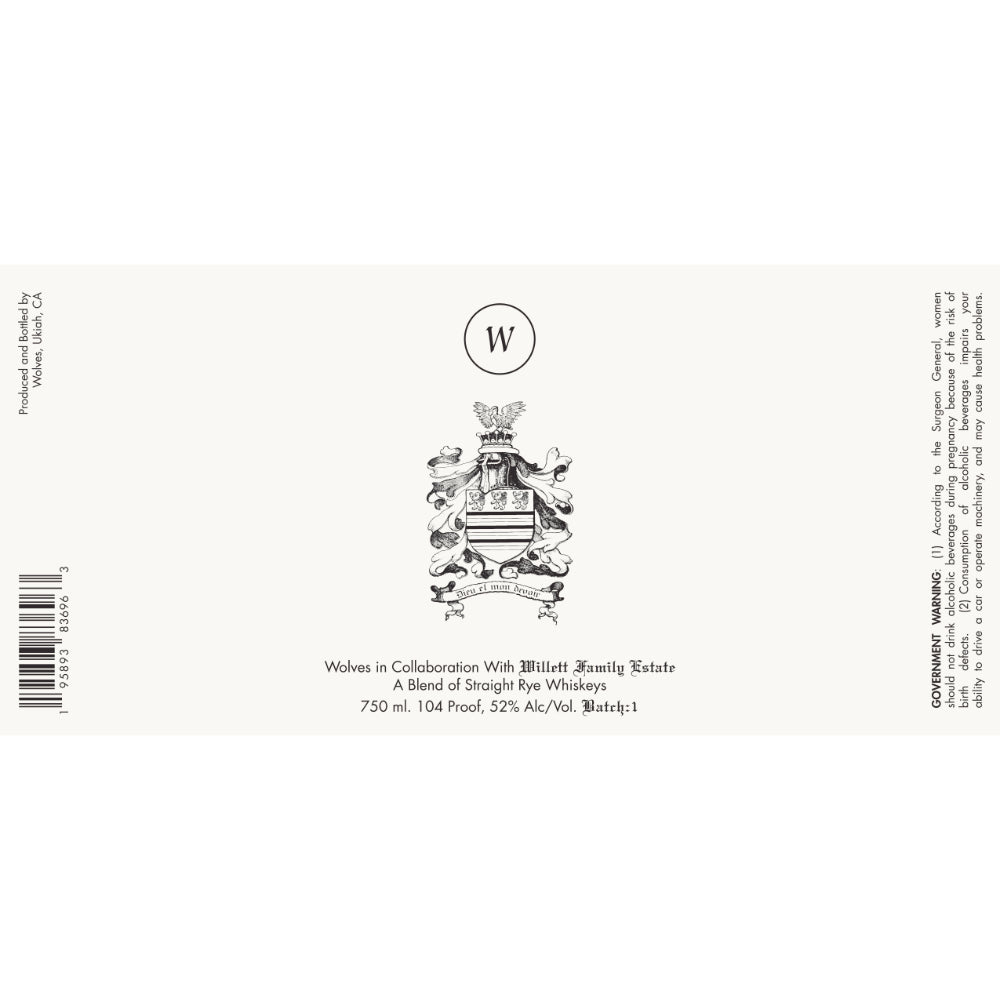 Wolves Willett Family Estate Blend Of Straight Rye Whiskeys – Bourbon ...